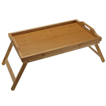 Plateau de lit pliable en bois 50x30cm BAMBOU | Maisons du Monde
