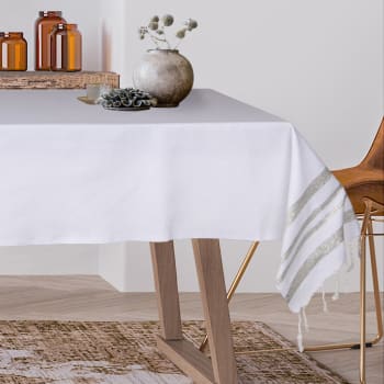 Mantel antimanchas resinado antracita 140x140 cm Samoa antracita ...