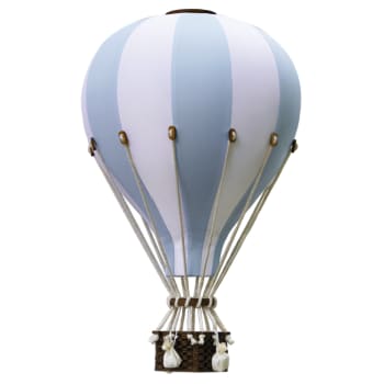 Lampada a sospensione per bambini Mongolfiera Turchese 46 cm | Maisons ...