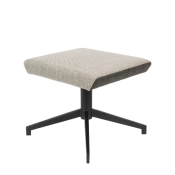 Runder Hocker aus Boucle Stoff mit Metallbeinen, 40x40cm Albane ...
