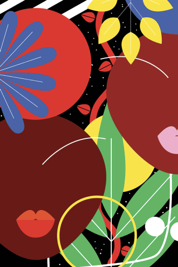 Tableau jardin tropical imprimé sur toile 30x45 cm | Maisons du Monde