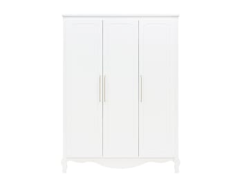 Armoire 3 portes 2 tiroirs blanc Allpin | Maisons du Monde