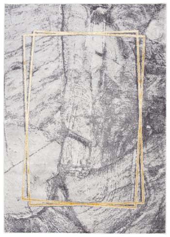 Tappeto da soggiorno grigio beige crema treillis 160x220 VALLEY ...