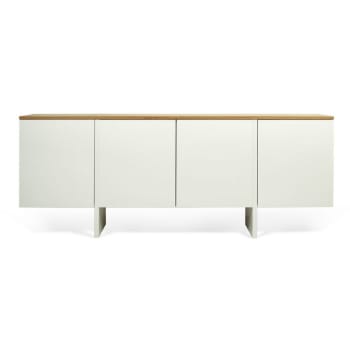 Anrichte mit 4 Türen L205 cm - weiß City | Maisons du Monde