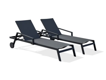 Set di 2 lettini con cuscino + tavolino OSAKA | Maisons du Monde