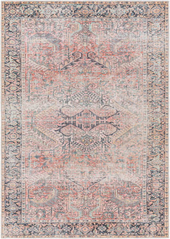 Tapis Vintage Oriental Rose/Blanc 160x213 Celia | Maisons du Monde