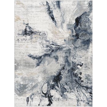 Tappeto Astratto Moderno Blu/Grigio/Bianco 200x275 Sarah | Maisons du Monde