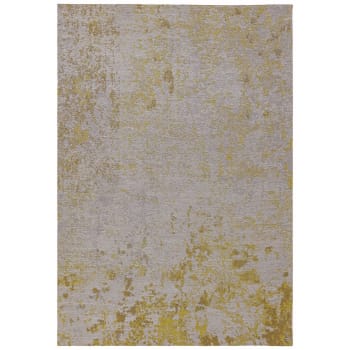 Tapis de salon moderne tissé plat jaune 200x280 cm Terra | Maisons du Monde