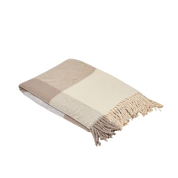 Plaid marron 140x200 Olivia | Maisons du Monde