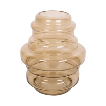 Set de 3 vases en verre marron 9x9x15cm | Maisons du Monde