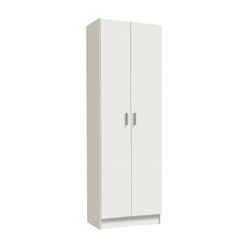 Armadio multiuso 2 ante effetto legno bianco 59x37h180 cm Salem ...