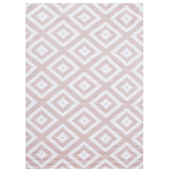 Tapis Scandinave Moderne Blanc/Gris 152x213 Margaret | Maisons du Monde