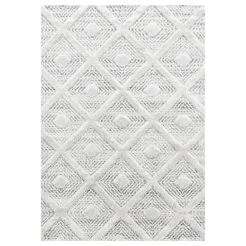 Alfombra de yute natural con relieve en color beige 240x340cm Jude | Maisons du Monde