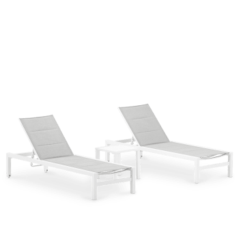 Set di 2 lettini con cuscino + tavolino OSAKA | Maisons du Monde