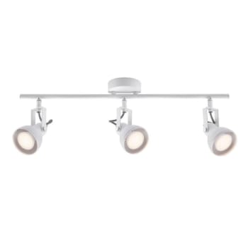 Foco puntal de metal blanco con cuatro luces ajustables Zero | Maisons ...