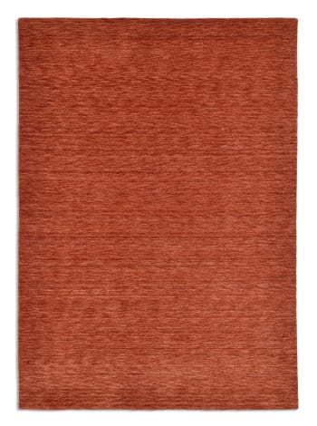 Tappeto extra piatto blu e rosso mattone 120x170 Hot spring | Maisons ...