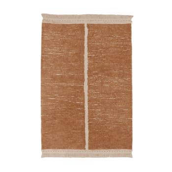 Tappetto in tessuto beige 90x150 cm Calum | Maisons du Monde