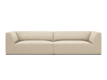 Sofá de 4 Plazas en Tela Beige MAX | Maisons du Monde