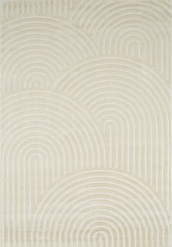 Tapis motif arc relief crème - 120x160 BIANCA | Maisons du Monde