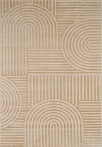 Tapis à relief de style ethnique en beige, 137x200 cm Element | Maisons du Monde
