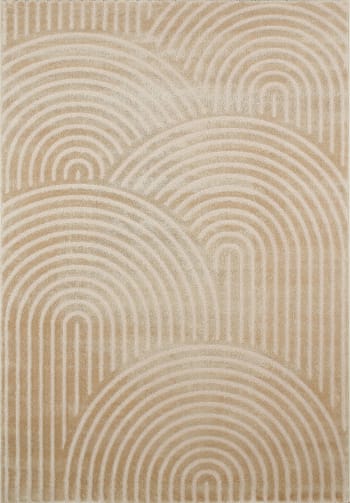 Tapis motif arc relief crème - 120x160 BIANCA | Maisons du Monde