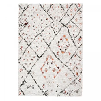 Tapis berbère motif ethnique, idéal pour un salon, crème 160x230 Lyn5 madida | Maisons du Monde