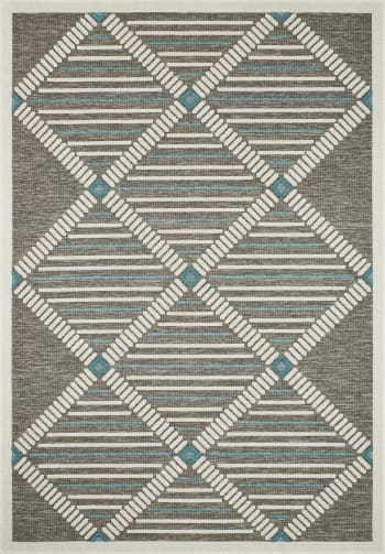 Tapis intérieur/extérieur ras motif vintage multicolore 120x170 GENEVA | Maisons du Monde