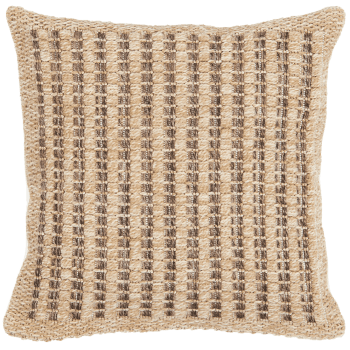 Funda de cojín efecto yute 50x50 NATURE | Maisons du Monde