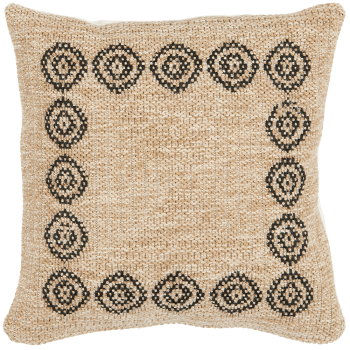 Funda de cojín efecto yute 50x50 NATURE | Maisons du Monde