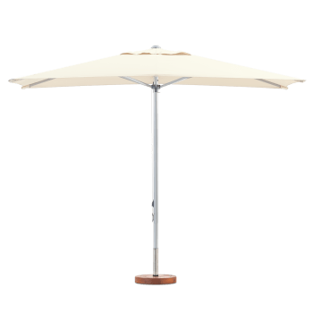 Parasol en bois carré 3x3 taupe HABANA | Maisons du Monde