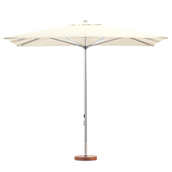 Parasol en bois carré 3x3 taupe HABANA | Maisons du Monde