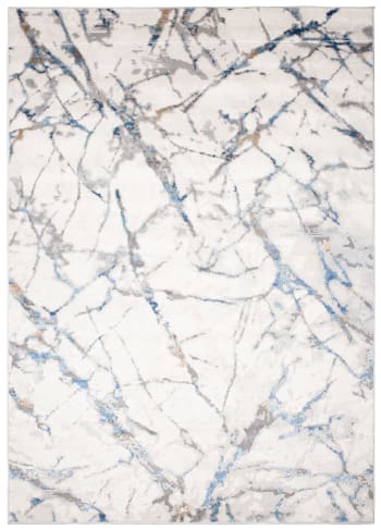 Tappeto da soggiorno beige grigio crema strisce 140x200 VALLEY ...