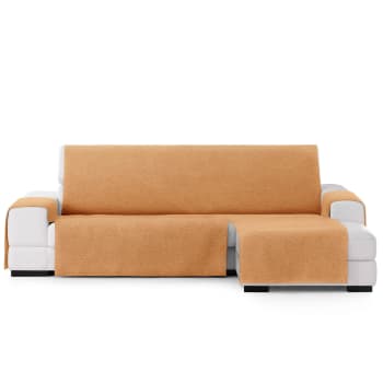 Protector cubre sofá chaiselongue derecho 290 marrón Brisa | Maisons du ...