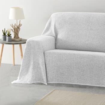 Funda de sofá chaise relax derecha brazo corto gris 250 - 360 cm Eysa | Maisons du Monde