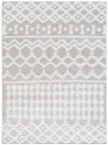 Alfombra de salón comedor vintage crema gris beige flores 160x220 ...