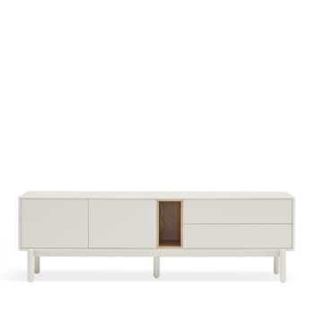 Meuble TV stratifiés beige Seattle | Maisons du Monde