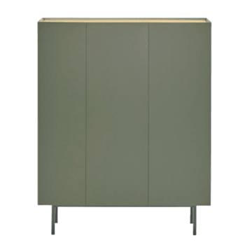 Buffet en bois 4 portes 3 tiroirs L165cm - Vert amande Arista | Maisons ...