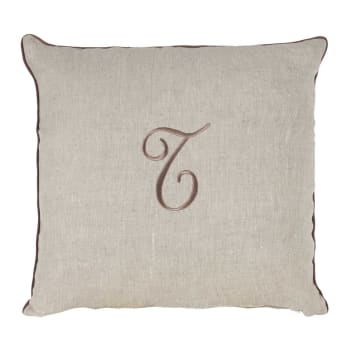 Cuscino sfere lavorate a maglia écru, 45x45 cm MOLTONE | Maisons du Monde