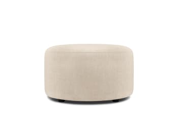 Pouf quadrato in pelle marrone 40 cm Arrah | Maisons du Monde