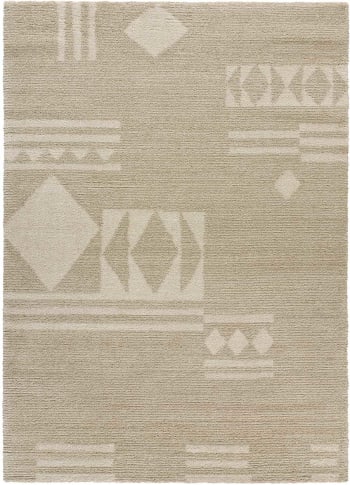 Tapetto in tessuto patchwork bicolore 160 x 230 cm | Maisons du Monde
