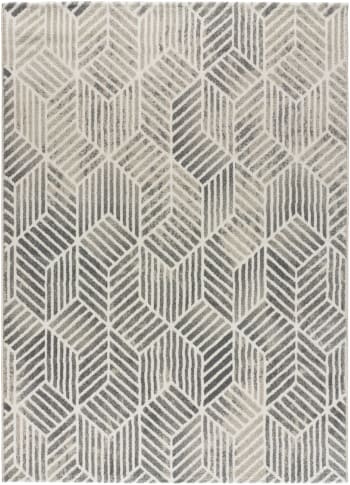 Tapis abstrait avec textures dans les tons gris, 133x190 cm Sensation ...