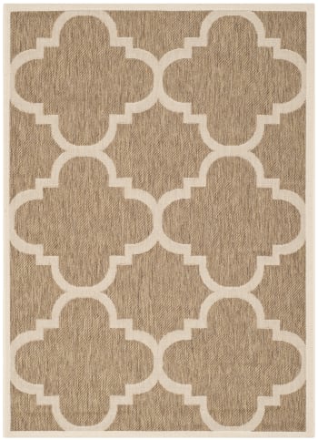 Tapis intérieur et extérieur en polypropylène marron 120x170cm Tili ...