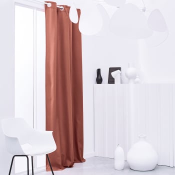 Rideau thermique aspect velours 140x260cm Rouge GALENA | Maisons du Monde