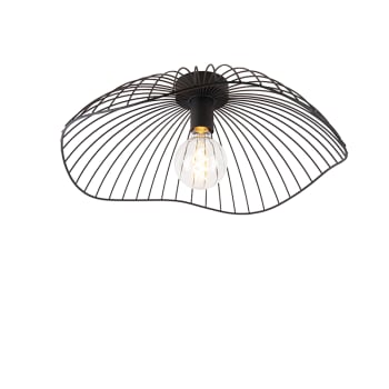 Plafoniera industriale in acciaio marrone ruggine Cage | Maisons du Monde