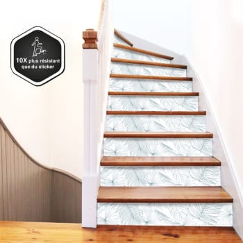 5er Set Treppenstufen-Aufkleber L100xB15cm TOTAL BLACK | Maisons du Monde