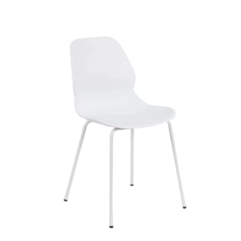 Sedie in polipropilene e acciaio bianco (x2) Fiby | Maisons du Monde