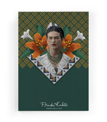 Leinwand 60x40 Frida Kahlo-Blume FRIDA KAHLO FLOWER | Maisons du Monde