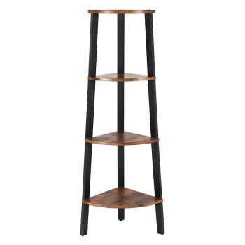 Scaffale angolare stile industriale 30x30x150 legno chiaro Castlebar ...