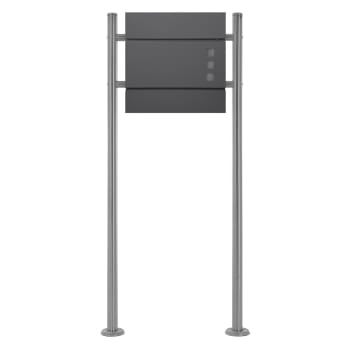 Cassetta postale da parete moderna antracite 37x11x37cm | Maisons du Monde