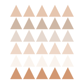 Stickers muraux en vinyle rondes mix marron et beige Circles1 | Maisons ...